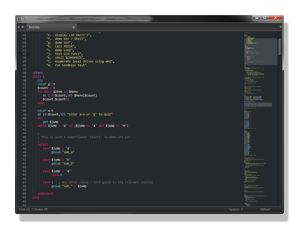 KIXtart Packages Package Control