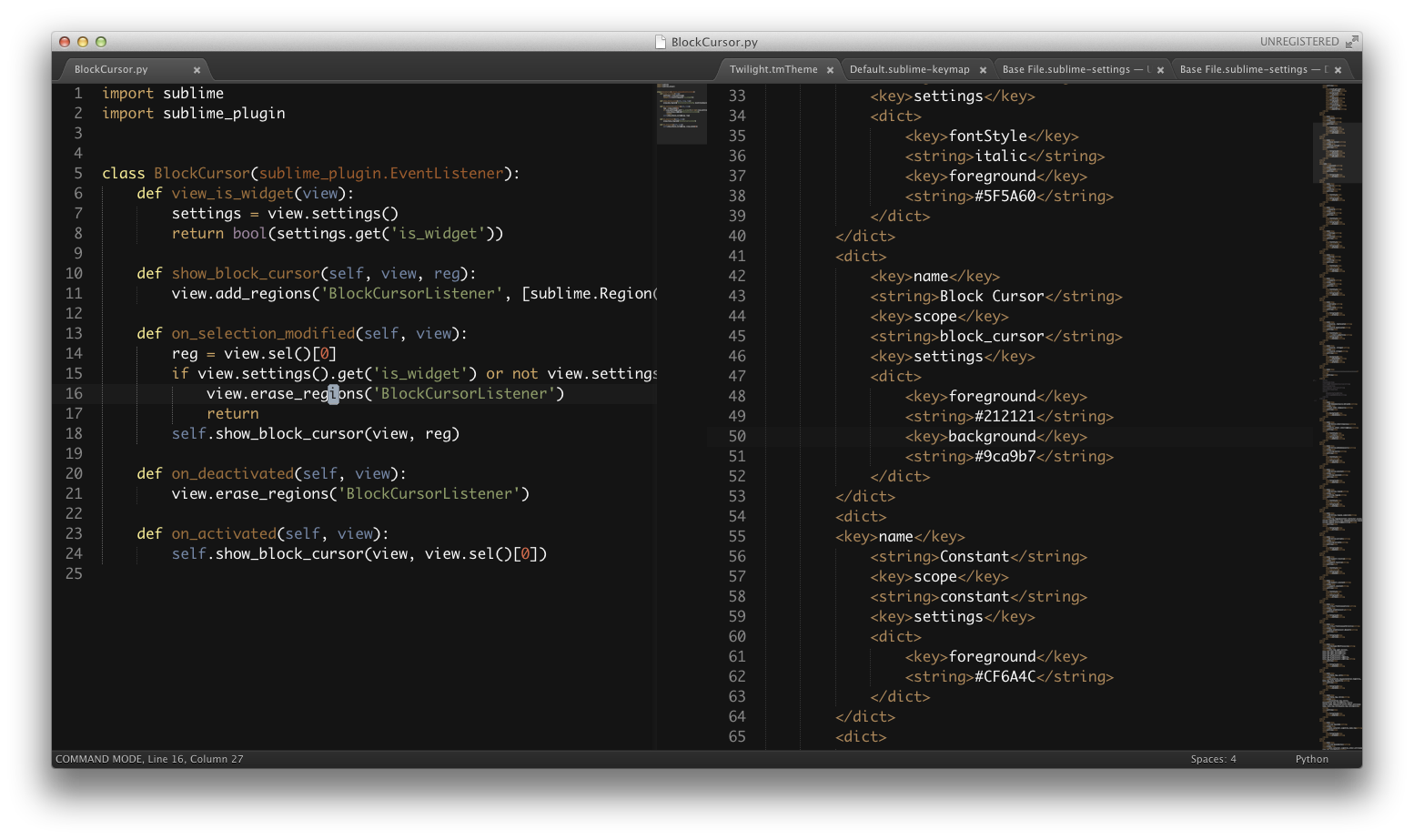 Block Cursor Everywhere - Packages - Package Control