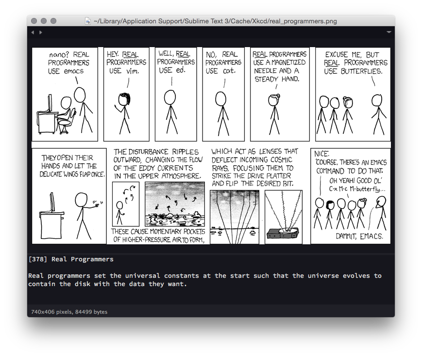 Xkcd - Packages - Package Control