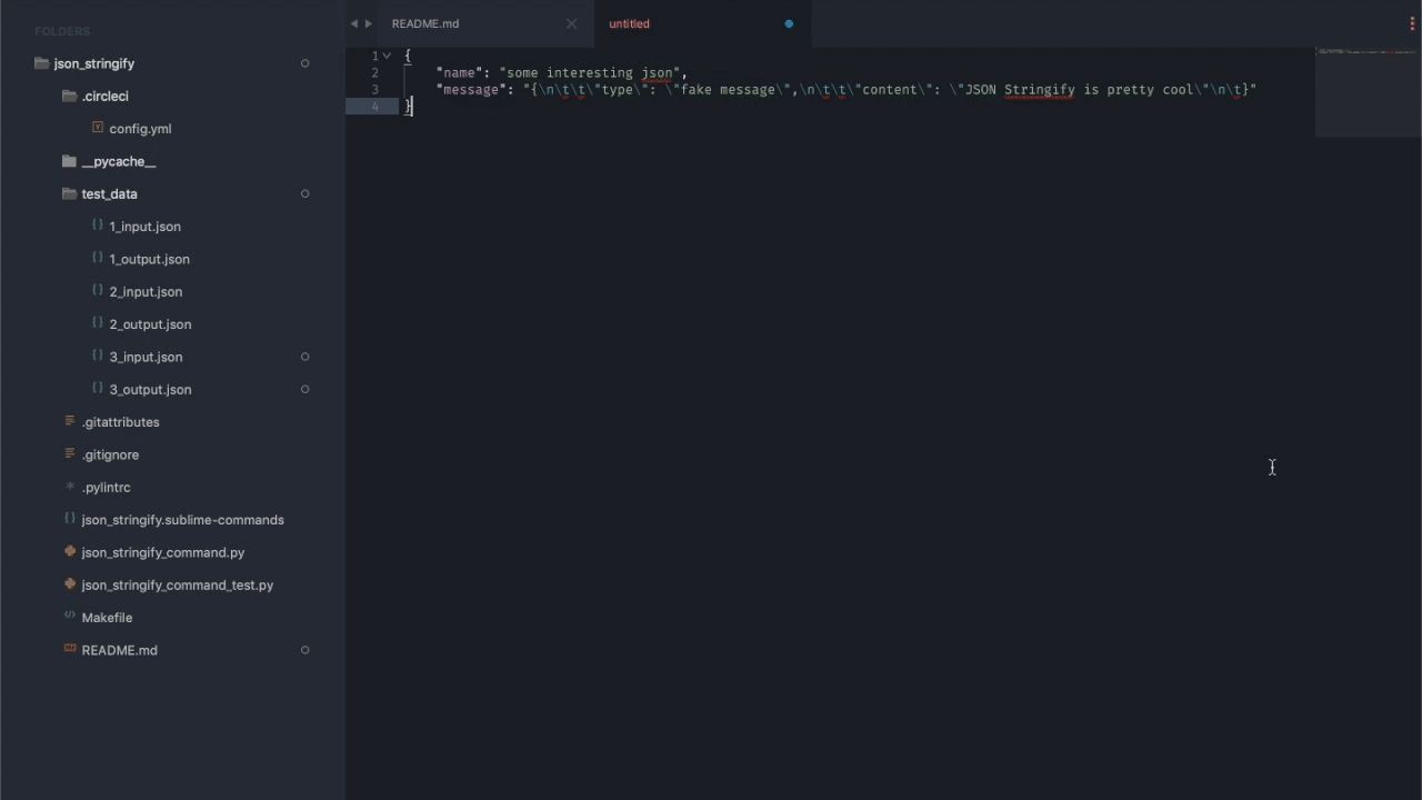 JSON Stringify Packages Package Control