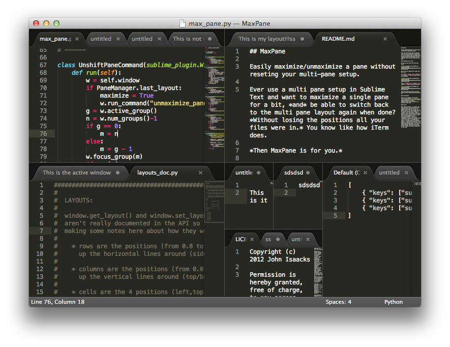 MaxPane - Packages - Package Control